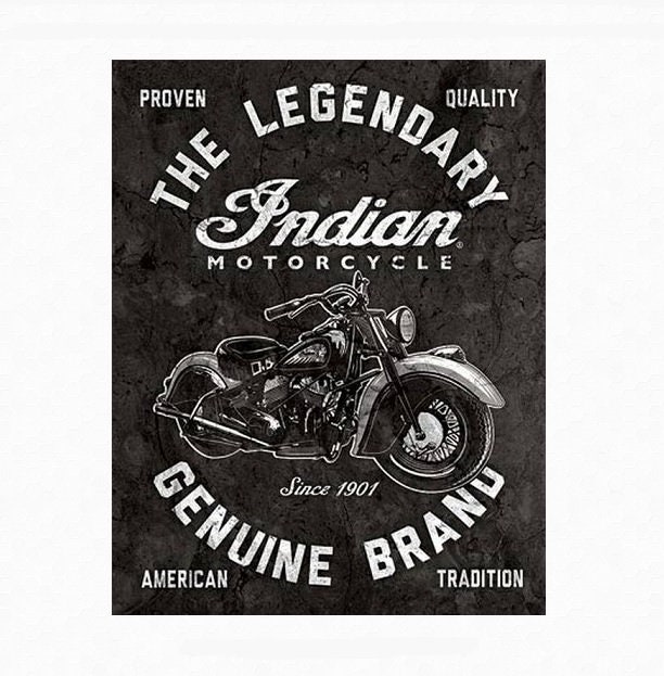 Indian Motorcycles Sign Indian Motorcycles Signs Garage Signs for Men ...