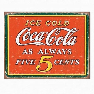 Licensed Coca Cola Sign Coca Cola Signs Coke Signs Bar Sign Bar Signs ...