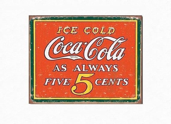 Licensed Coca Cola Sign Coca Cola Signs Coke Signs Bar Sign | Etsy