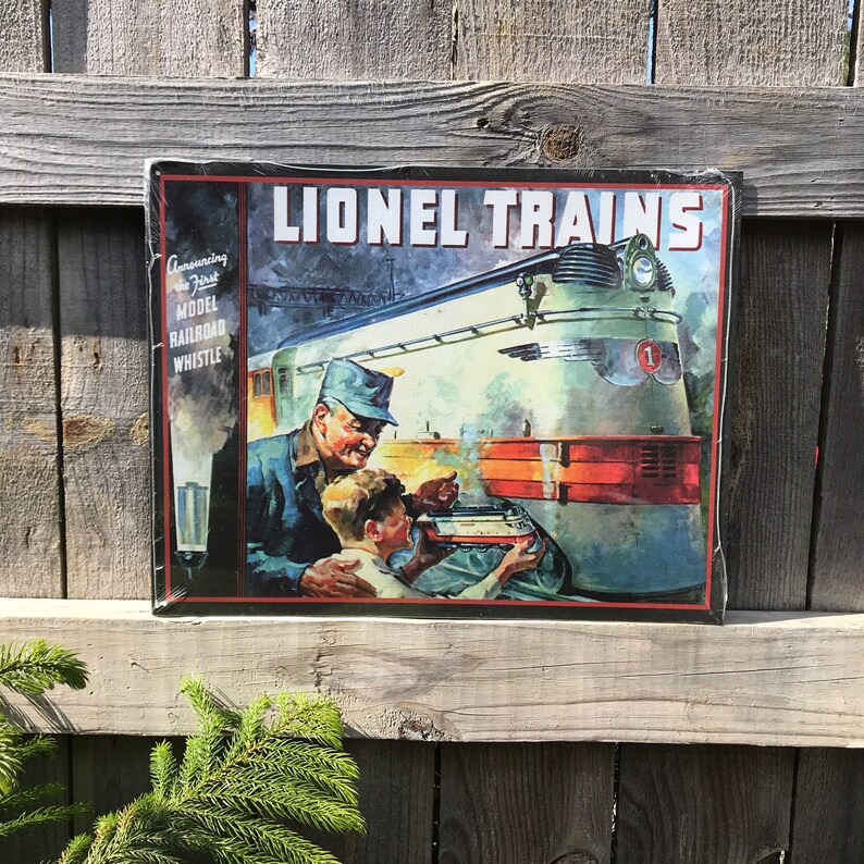 Licensed Lionel Train Sign Lionel Trains Sign Lionel 1935 Cover Train ...