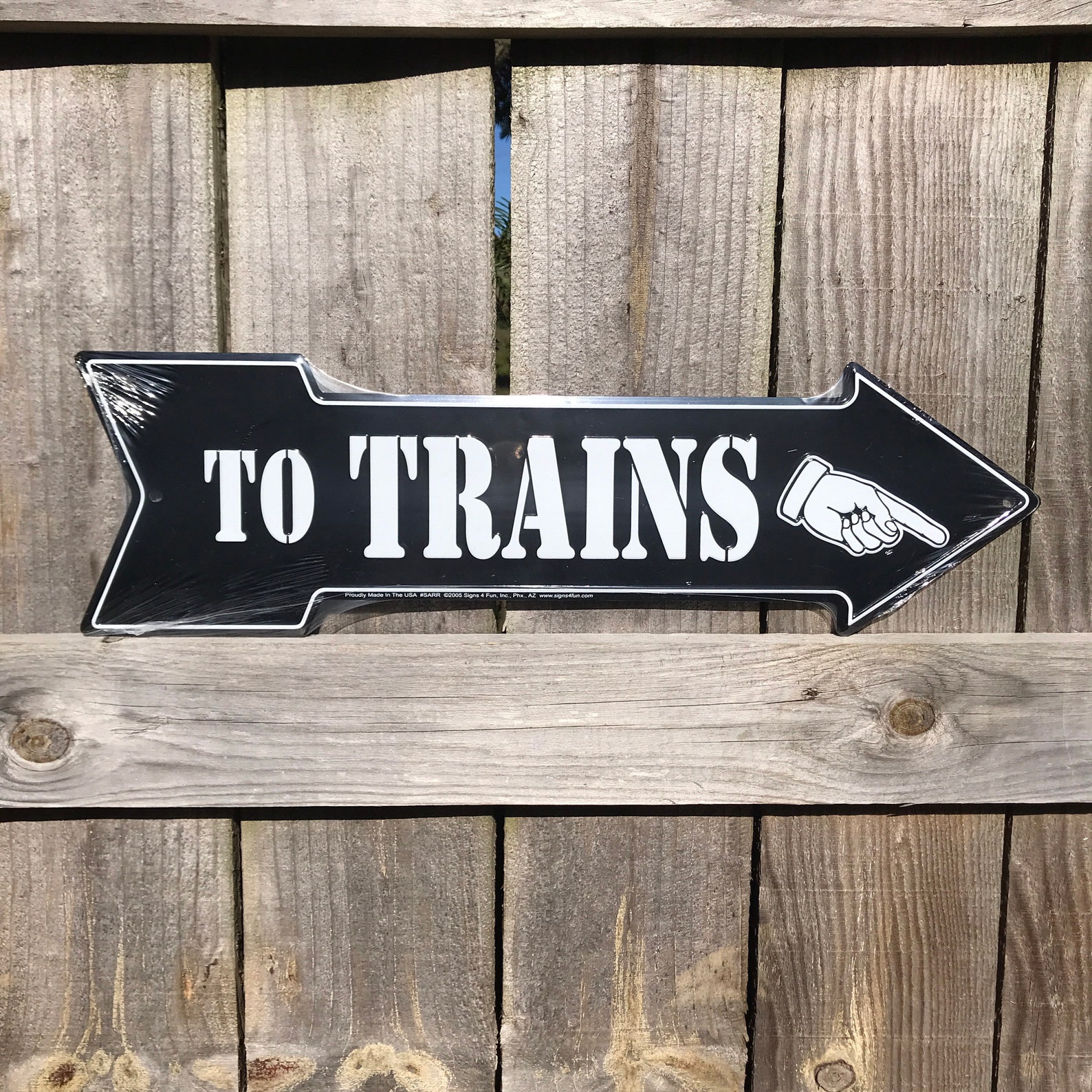 Train Signs Train Sign Train Decor to Trains Arrow Signs Train ...