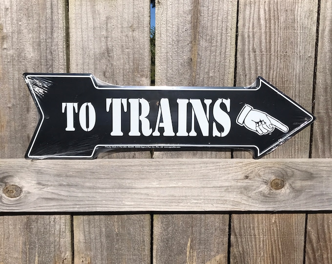 Train Signs Train Sign Train Decor to Trains Arrow Signs Train - Etsy