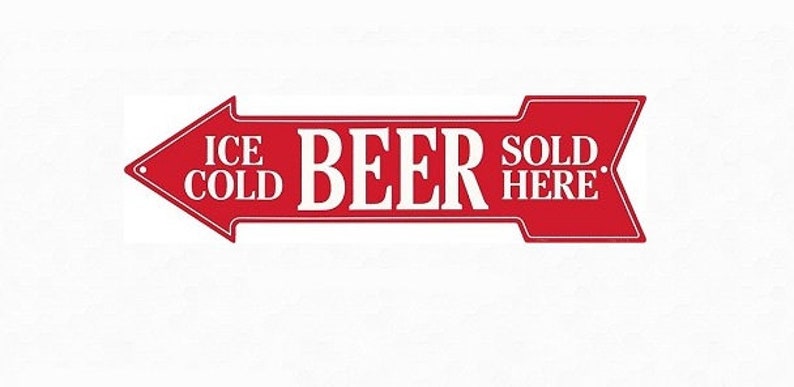 Ice Cold Beer Sold Here Sign Beer Sign Beer Signs Bar Sign Bar | Etsy