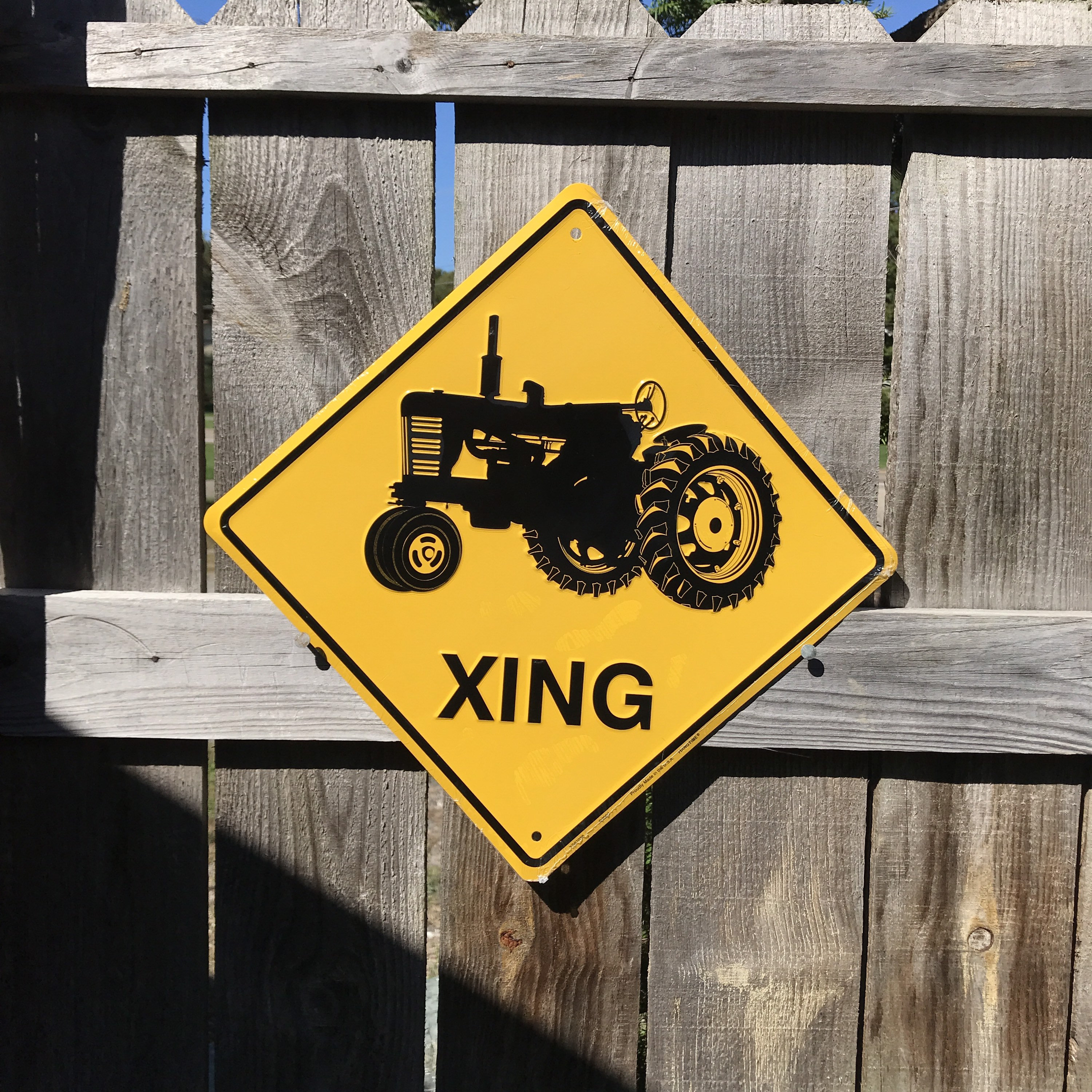 Tractor Crossing Sign Tractor XING Signs Tractor Signs Barn Sign Barn ...
