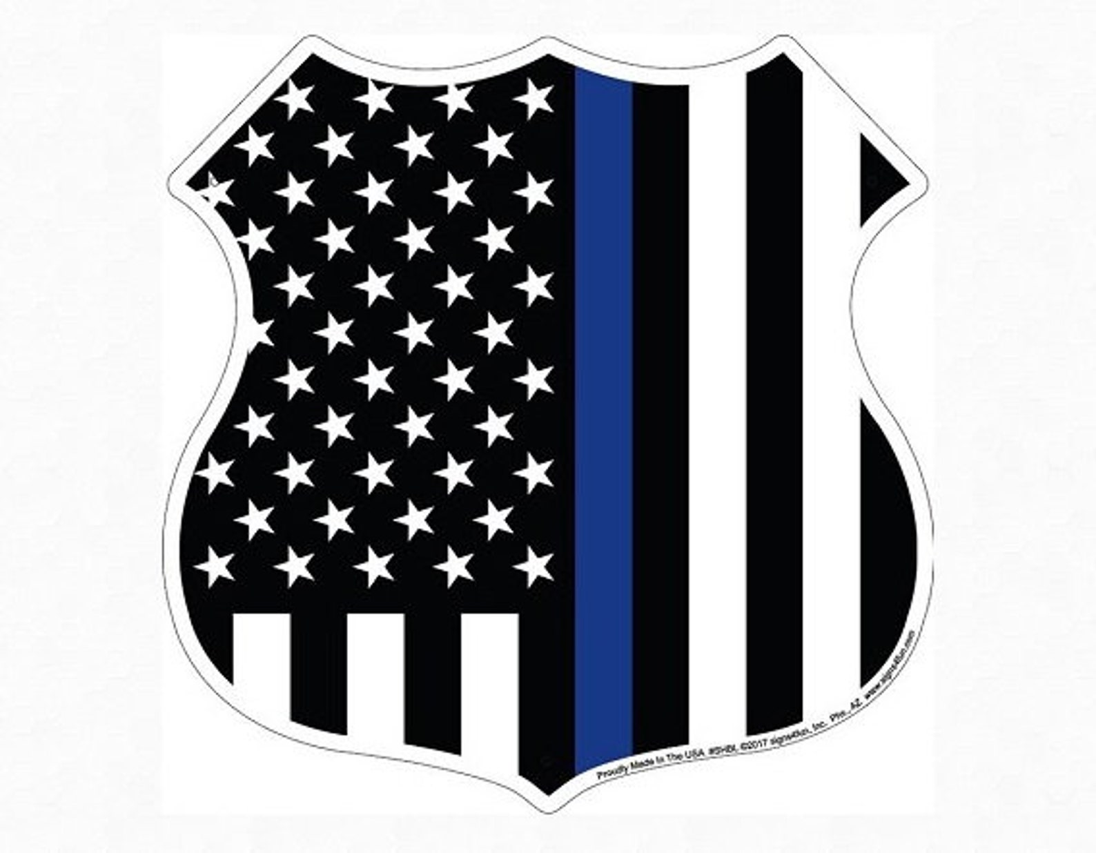 Thin Blue Line Sign Thin Blue Line Signs Thin Blue Line Shield - Etsy