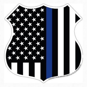 Thin Blue Line Sign Thin Blue Line Signs Thin Blue Line Shield Sign ...