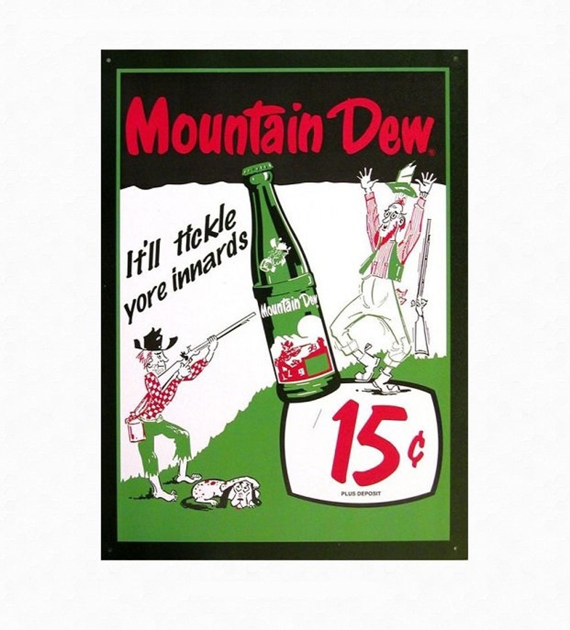 Licensed Mountain Dew Sign Mountain Dew Signs Bar Sign Bar | Etsy