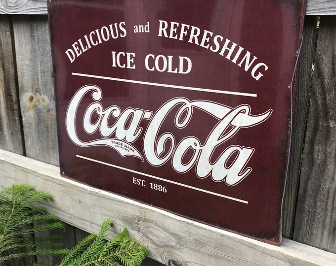 Licensed Coca Cola Sign Coca Cola Signs Coke Signs Bar Sign Bar Signs ...