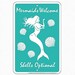 Funny Sign Funny Signs Mermaid Signs Mermaid Decor Beach Bar Signs ...
