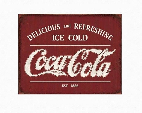 Licensed Coca Cola Sign Coca Cola Signs Coke Signs Bar Sign Bar Signs ...