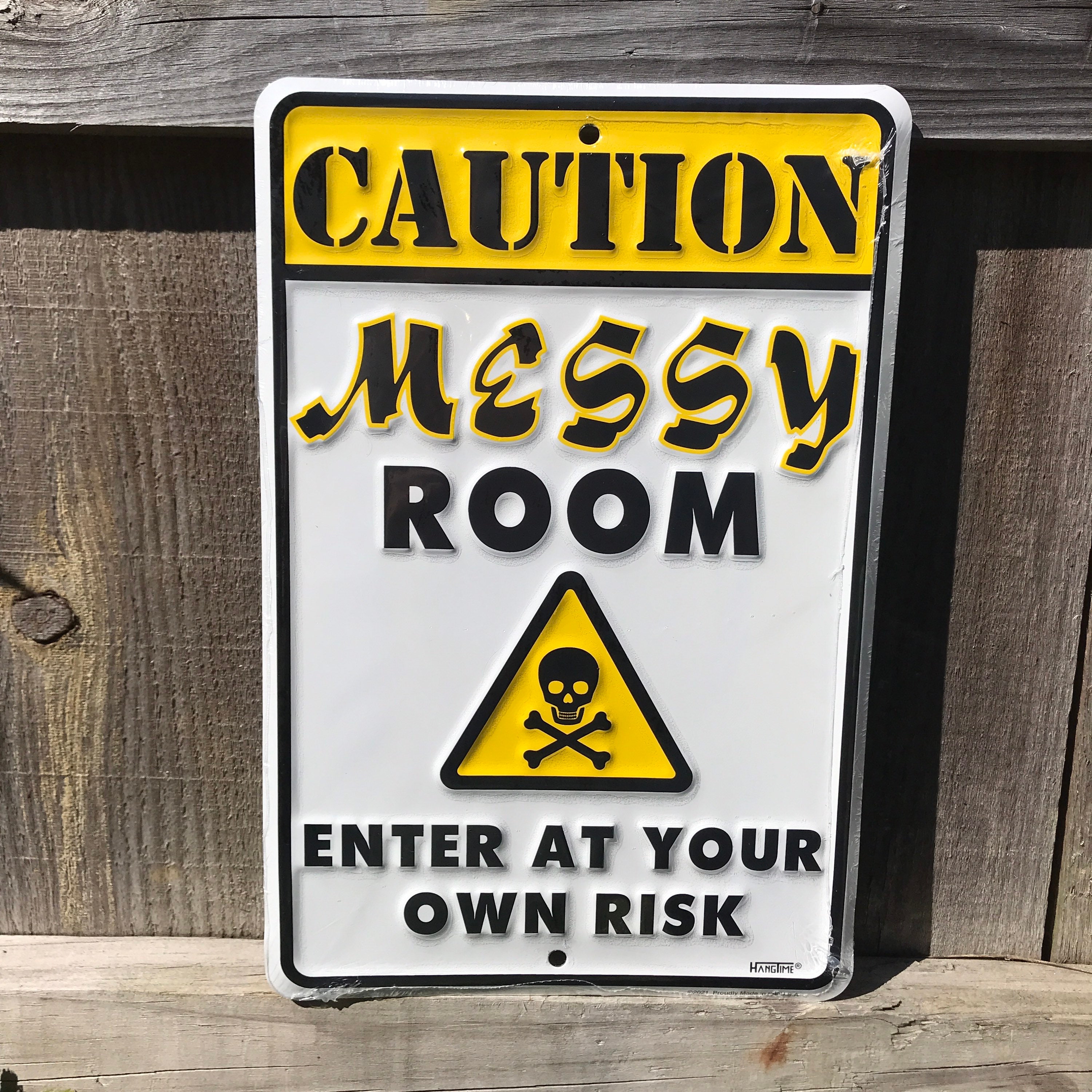 Caution Messy Room Sign Gifts for Kids Room Signs Kids Room Decor Messy ...