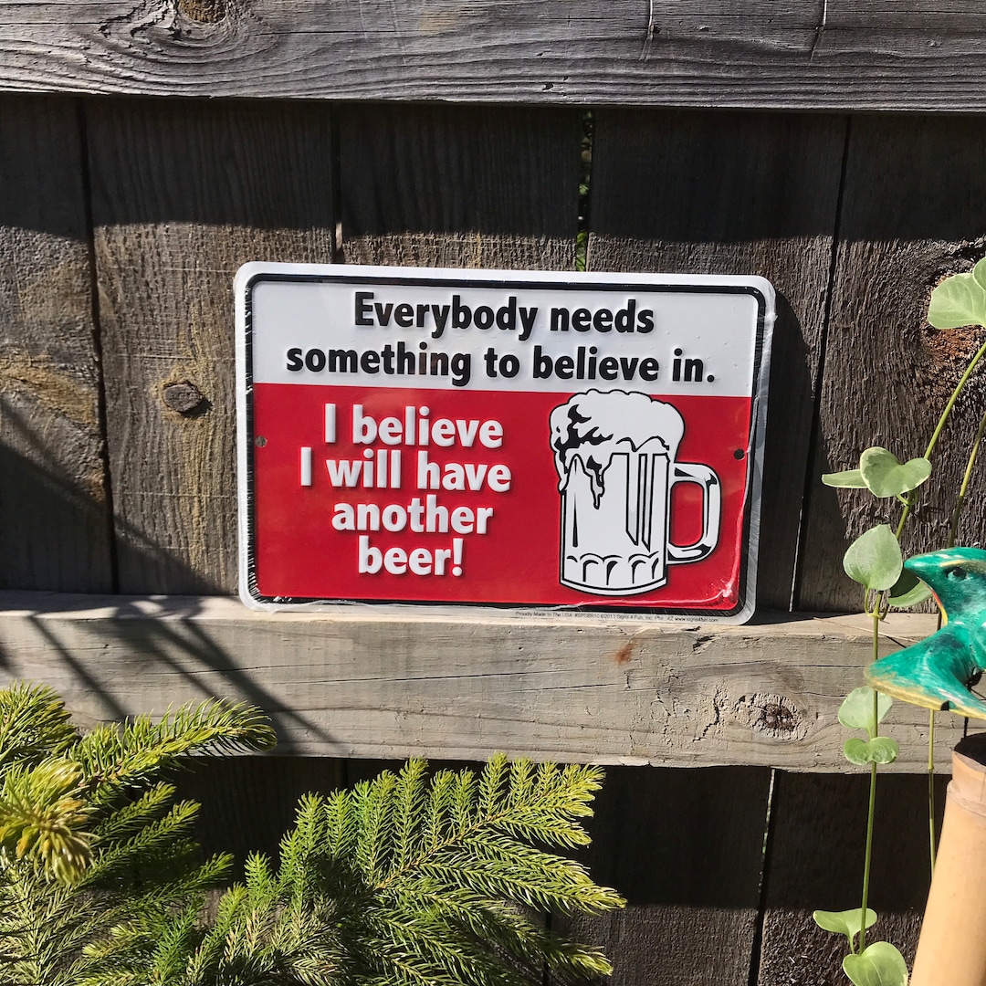 Beer Sign Beer Signs Funny Signs Bar Sign Bar Signs Bar Decor White ...