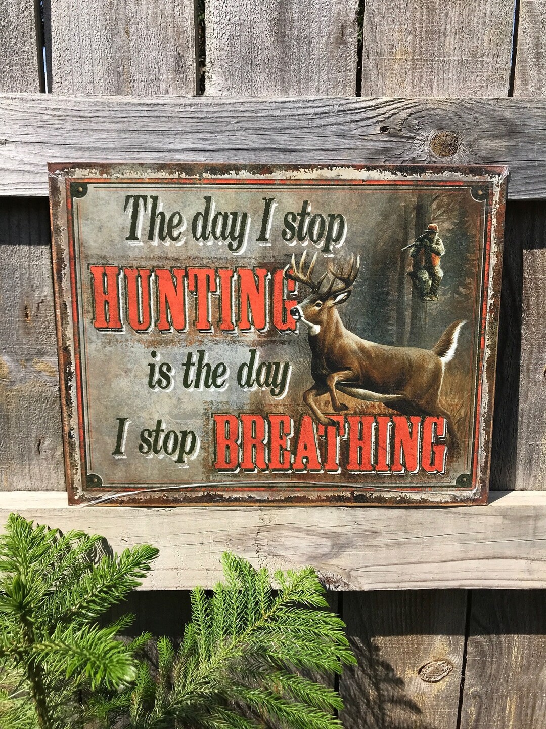Hunting Sign Hunting Signs Cabin Signs Gifts for Boyfriend Gifts for ...