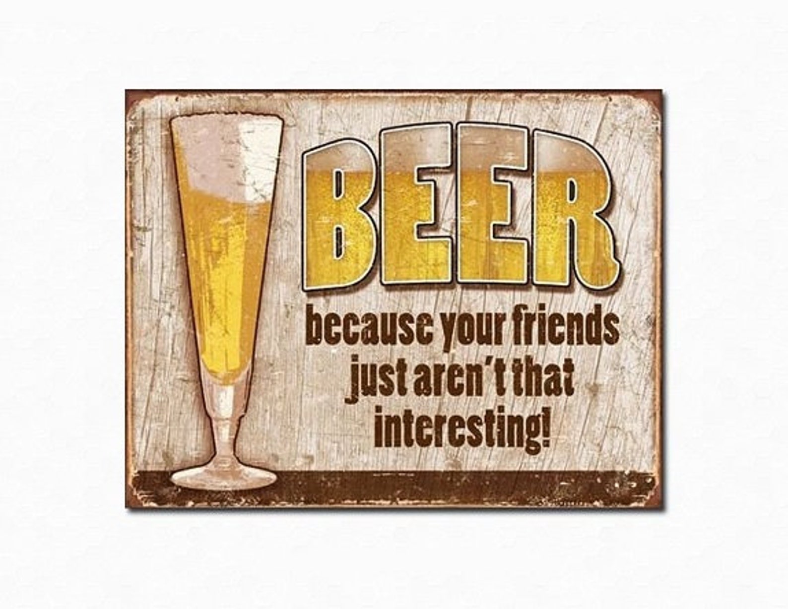 Funny Beer Signs Beer Sign Funny Sign Funny Signs Gifts for Friends Bar ...