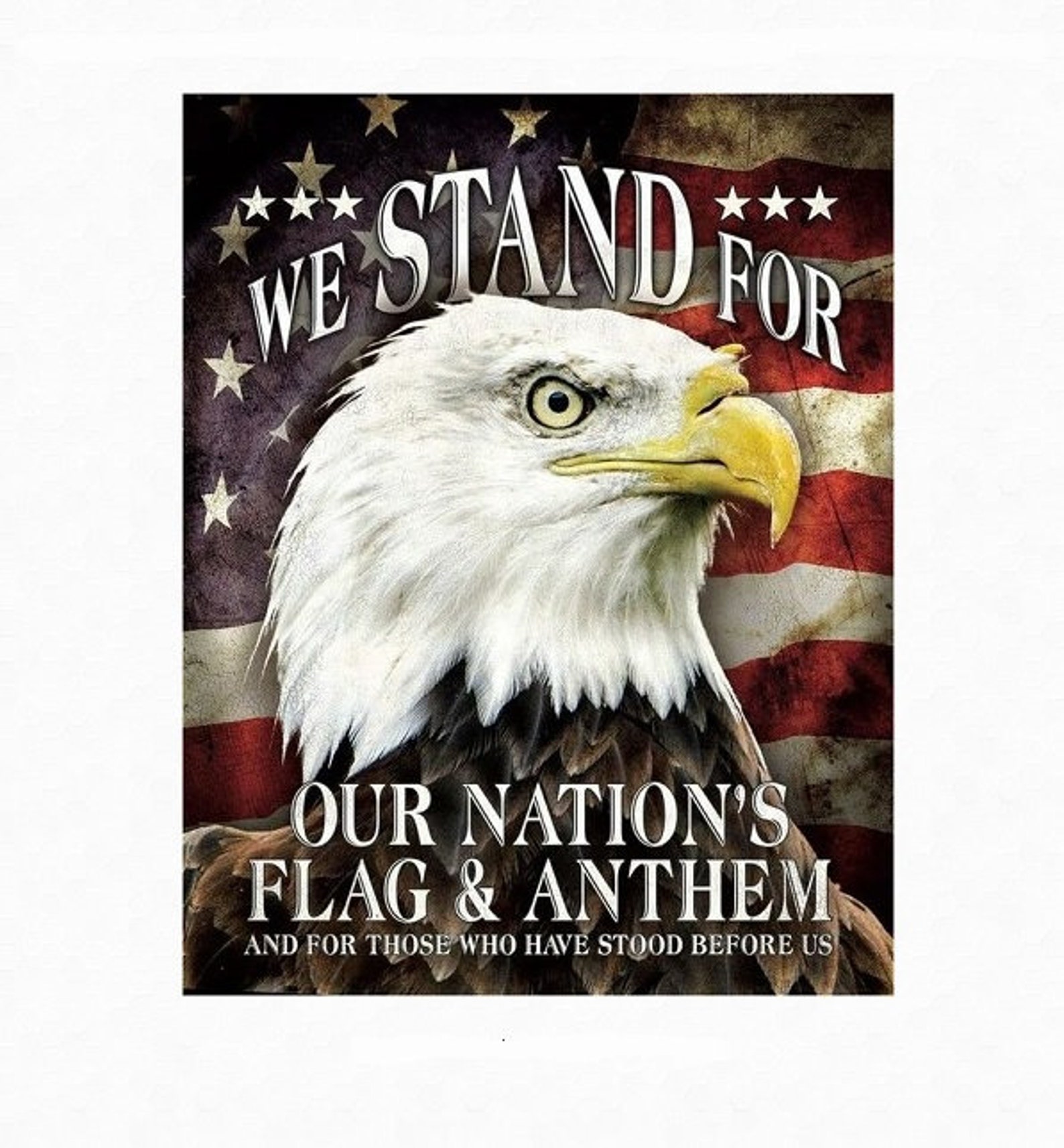 America Signs Patriotic Sign Patriotic Signs White Elephant Gifts ...