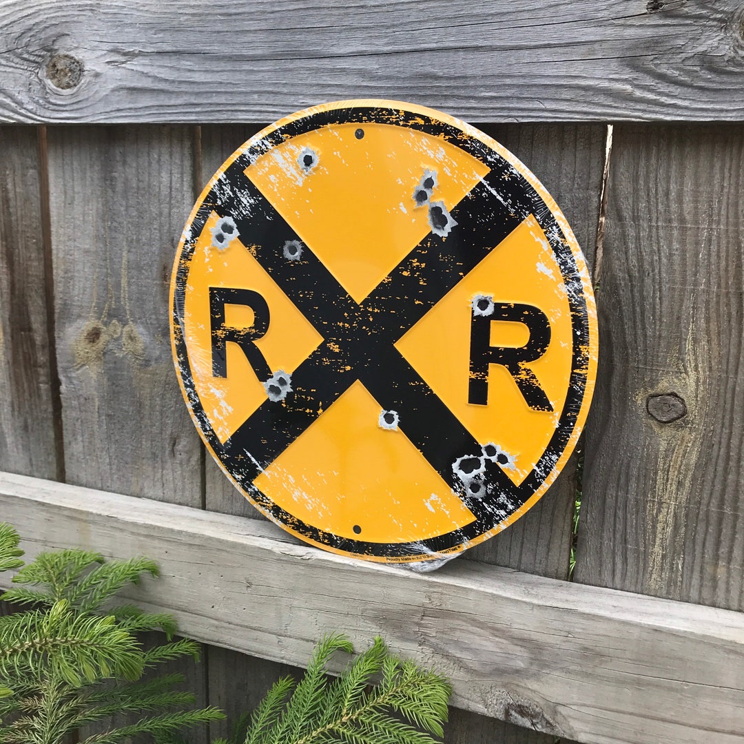 12" Railroad Crossing Sign Railroad Crossing Signs Train Sign Train ...