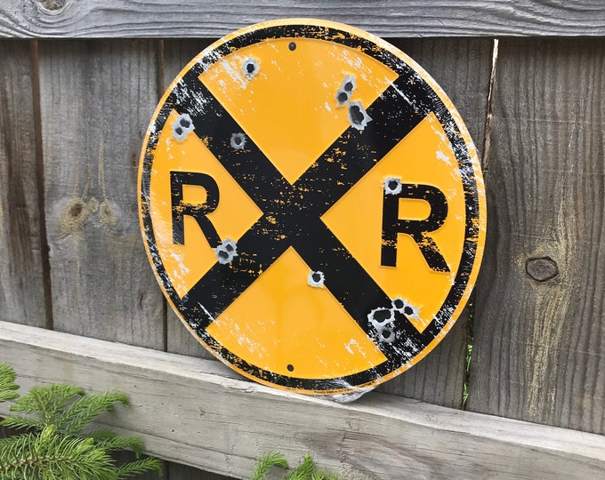 12 Railroad Crossing Sign Railroad Crossing Signs Train Sign Train ...