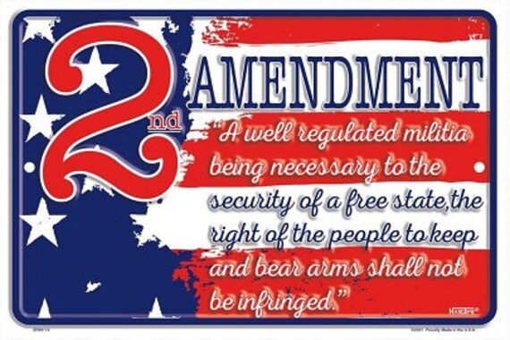 2nd Amendment Sign 2nd Amendment Signs Garage Signs for Men - Etsy