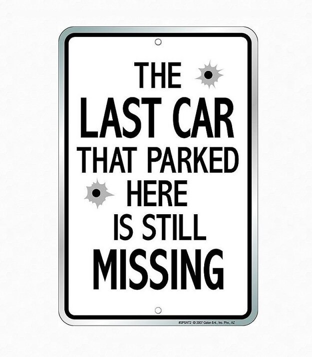 Parking Sign Funny Parking Signs No Parking Signs Gifts for - Etsy