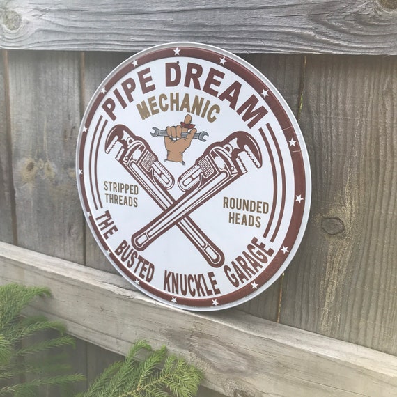 12 Busted Knuckle Garage Sign Busted Knuckle Garage Sign - Etsy