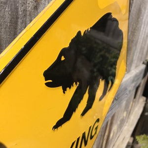 Bear Crossing Sign Bear XING Signs Bear Signs Bear Sign Outdoor Sign ...