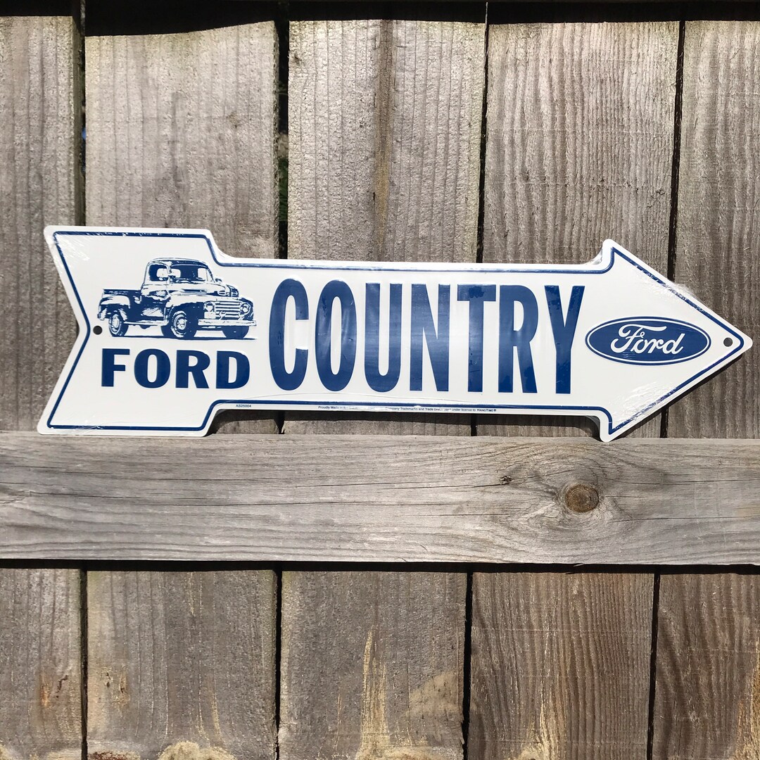 Licensed Ford Country Arrow Sign Ford Signs Ford Auto Garage Signs for ...