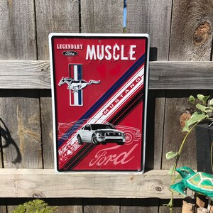 Licensed Ford Sign Ford Signs Ford Mustang Sign Ford Mustang Signs ...
