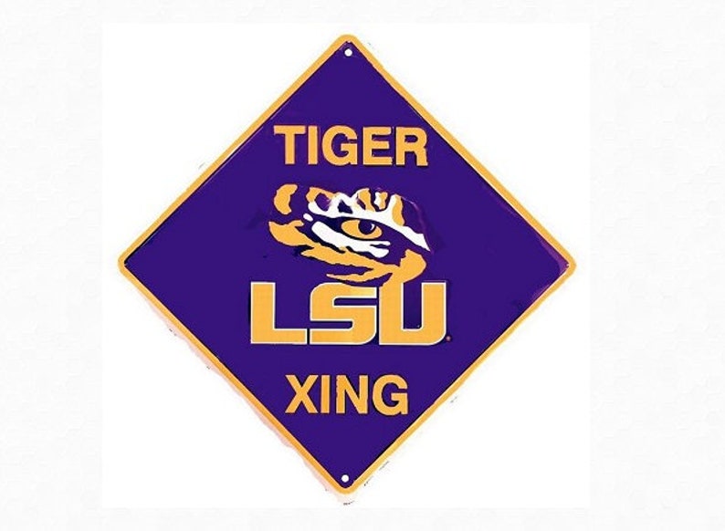 LSU Tigers Sign Louisiana State Tigers Signs Fighting Tigers - Etsy