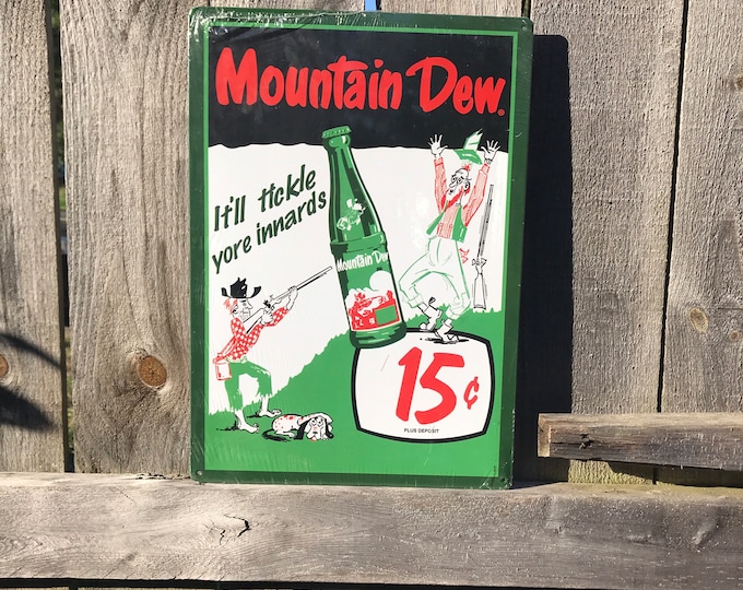 Licensed Mountain Dew Sign Mountain Dew Signs Bar Sign Bar - Etsy