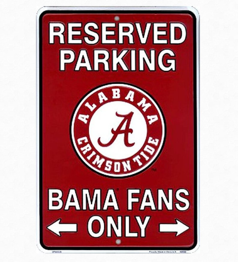 Alabama Crimson Tide Sign University of Alabama Crimson Tide Signs Dorm ...