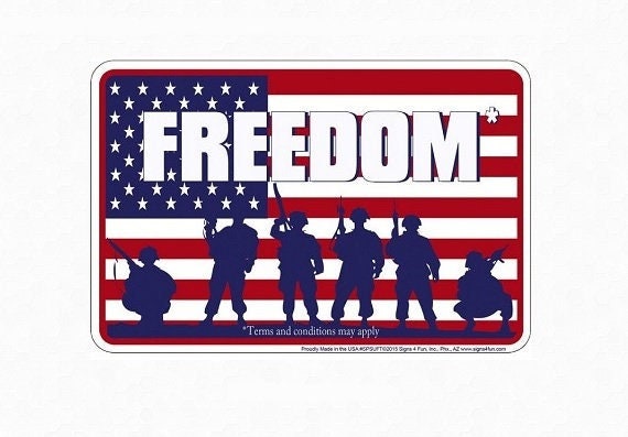 Freedom Signs America Signs American Flag Signs USA Signs - Etsy