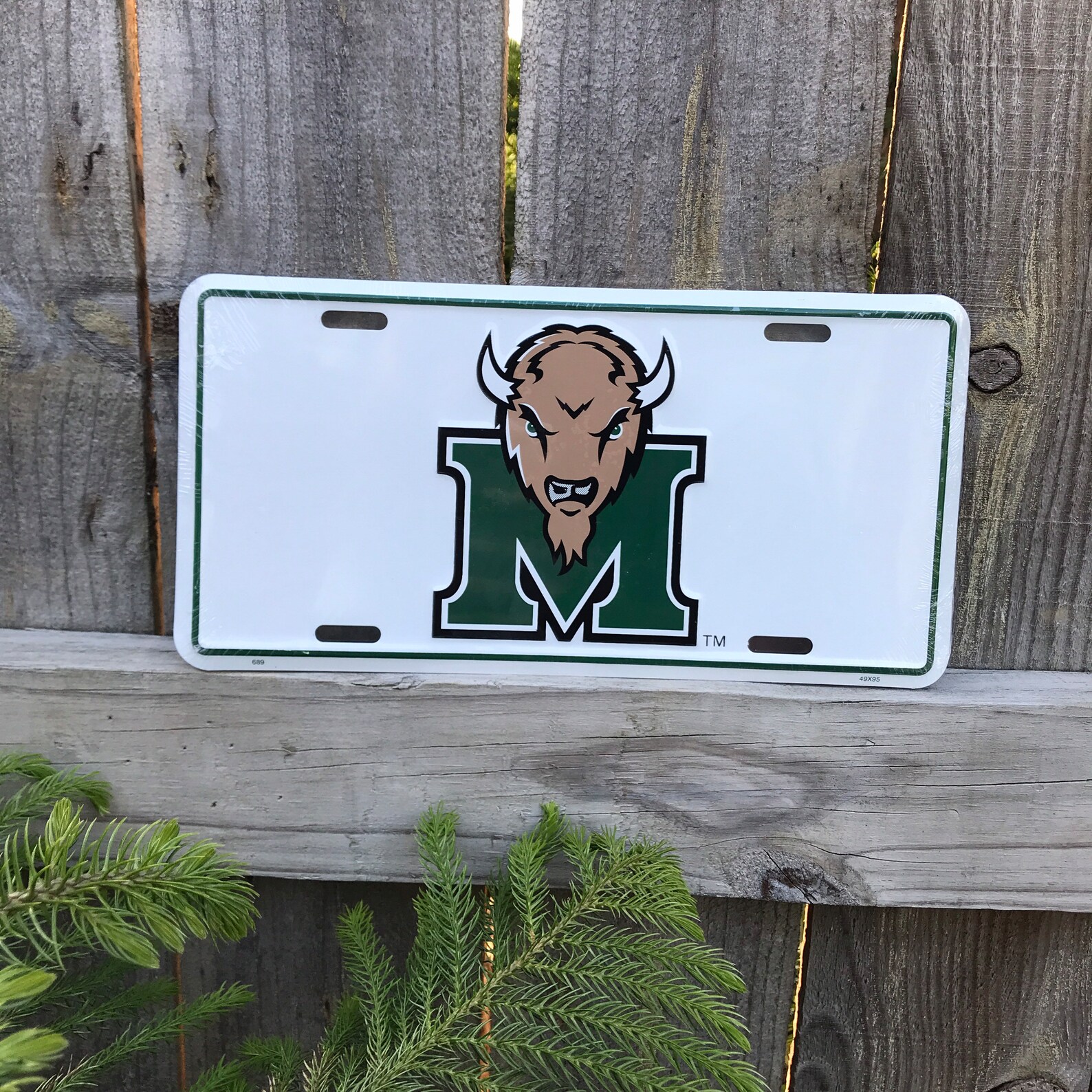 Marshall University Sign Marshall University License Plate Thundering ...