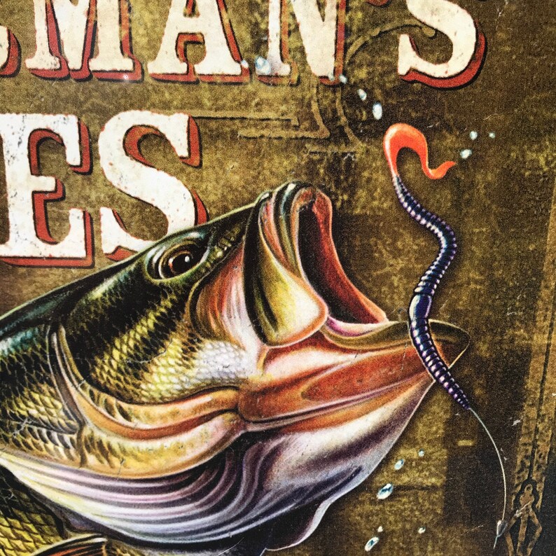 Fisherman's Rules Sign Fishermans Rules Fishing Signs Boyfriend Gifts ...