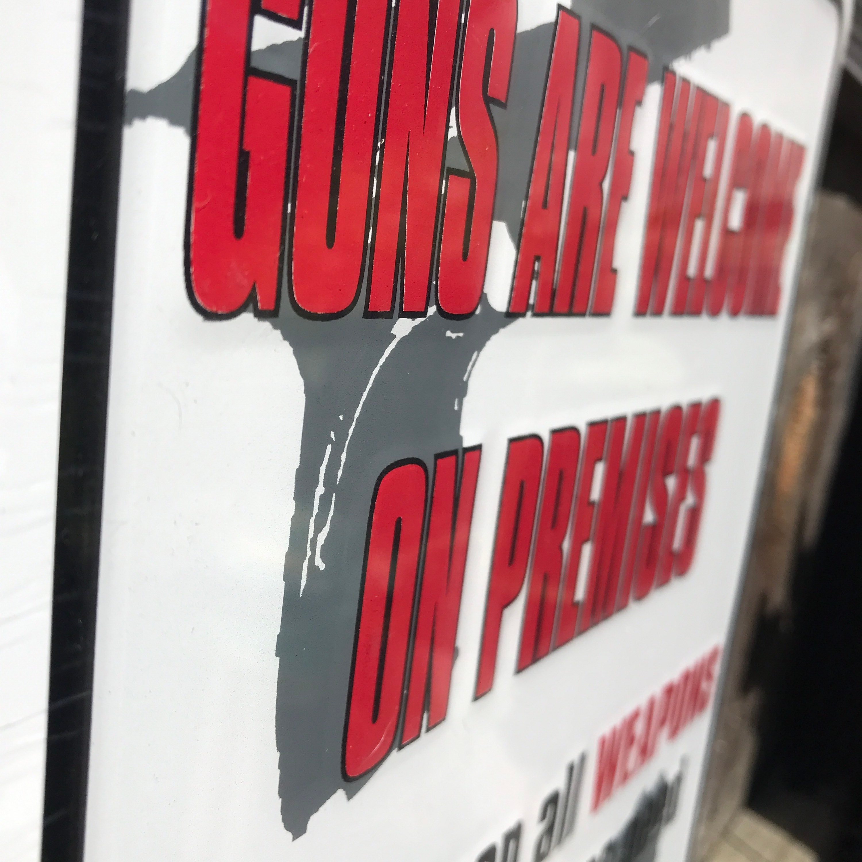 Gun Sign Gun Signs Garage Signs for Him Gift Dad Funny Sign Funny Signs ...