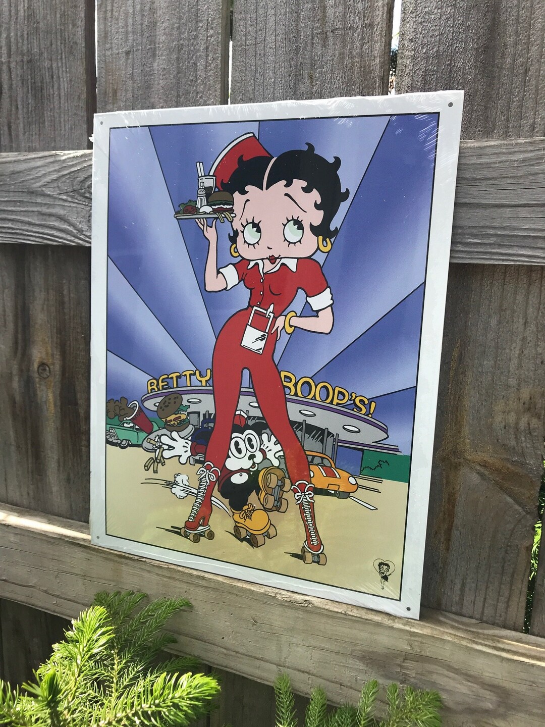 Betty Boop Signs Diner Wall Decor Betty Boop Gifts for Grandma White ...
