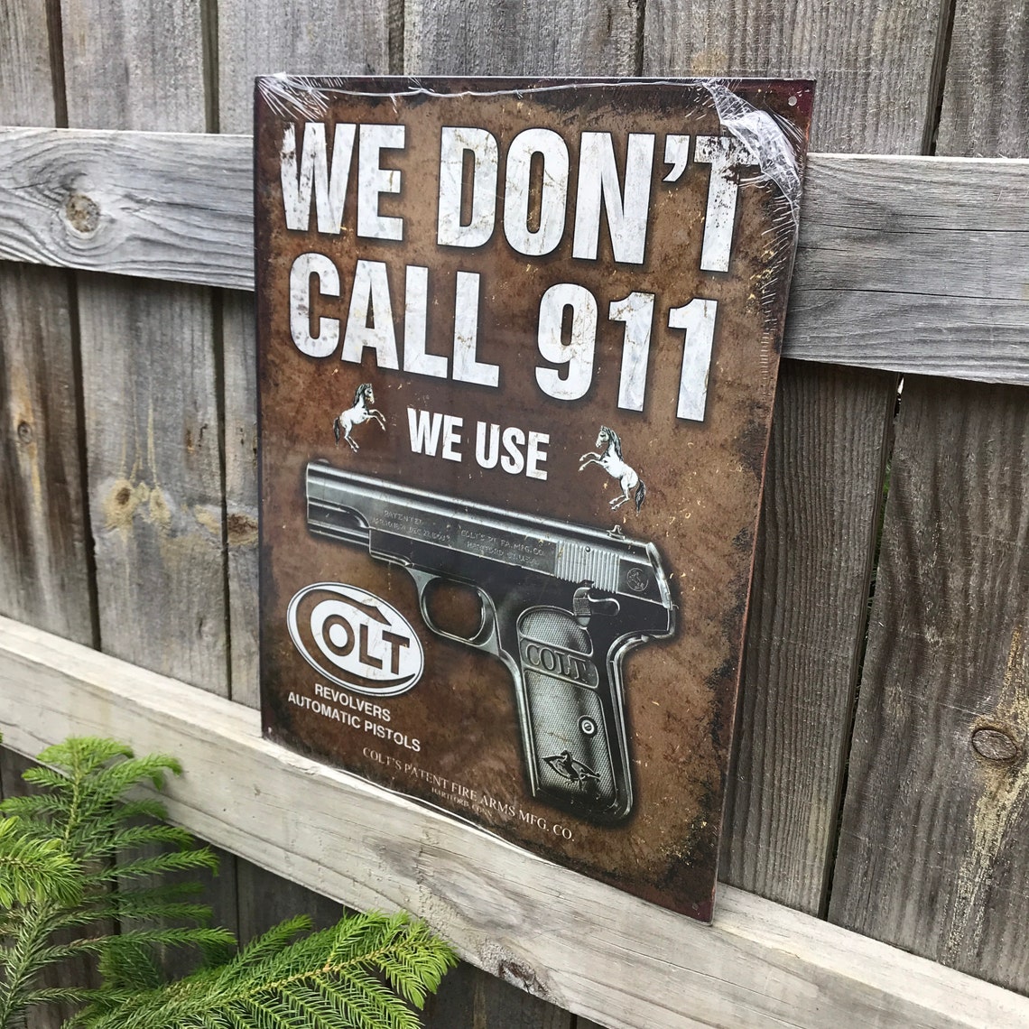 Gun Signs Gun Sign Front Porch Sign Front Door Sign Colt Gun - Etsy
