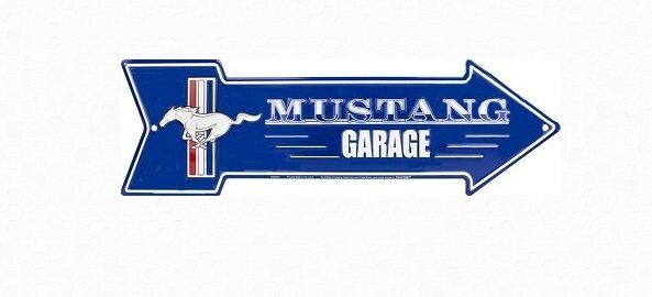 Licensed Ford Mustang Arrow Sign Ford Mustang Signs Ford Signs | Etsy