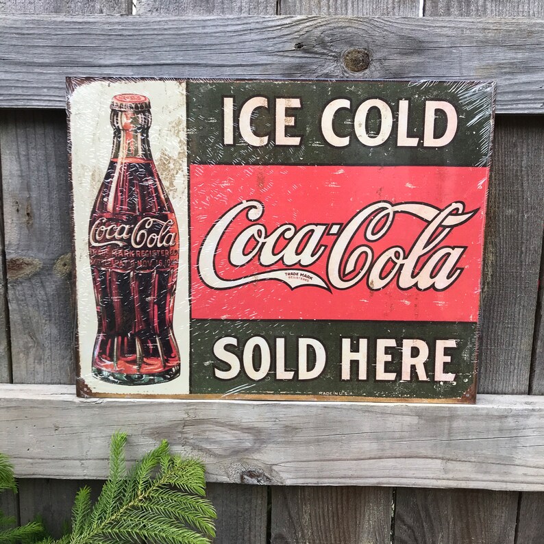 Licensed Coca Cola Sign Coca Cola Signs Coke Signs Bar Sign Bar Signs ...
