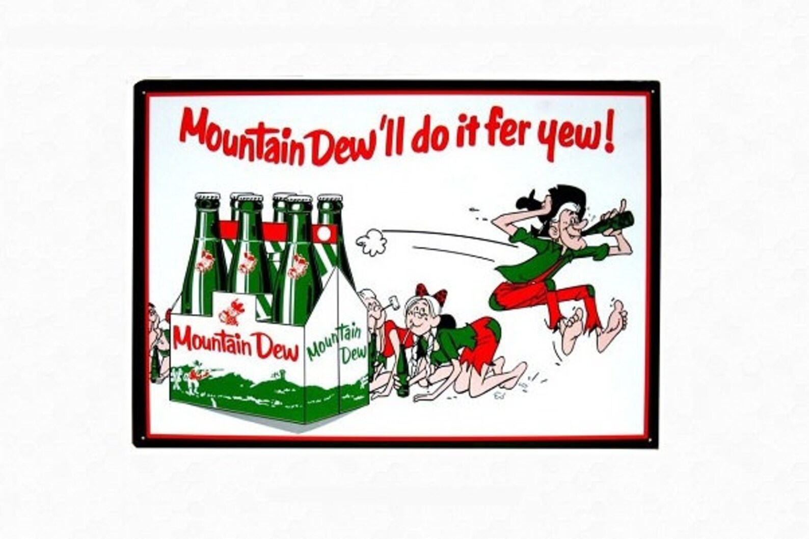Licensed Mountain Dew Sign Mountain Dew Signs Bar Sign Bar Signs Soda ...