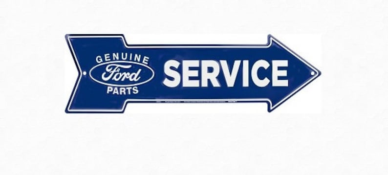 Licensed Ford Service Arrow Sign Ford Parts Signs Ford Signs - Etsy