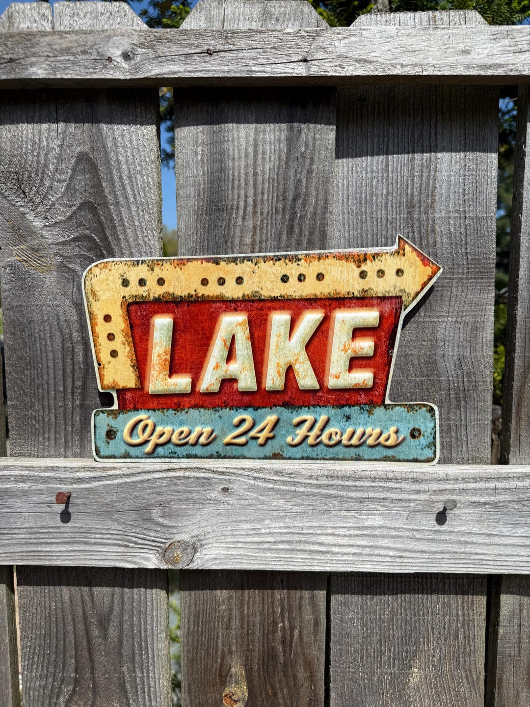 Lake Sign Small Tin Sign Lakehouse Housewarming Gifts for Friend ...
