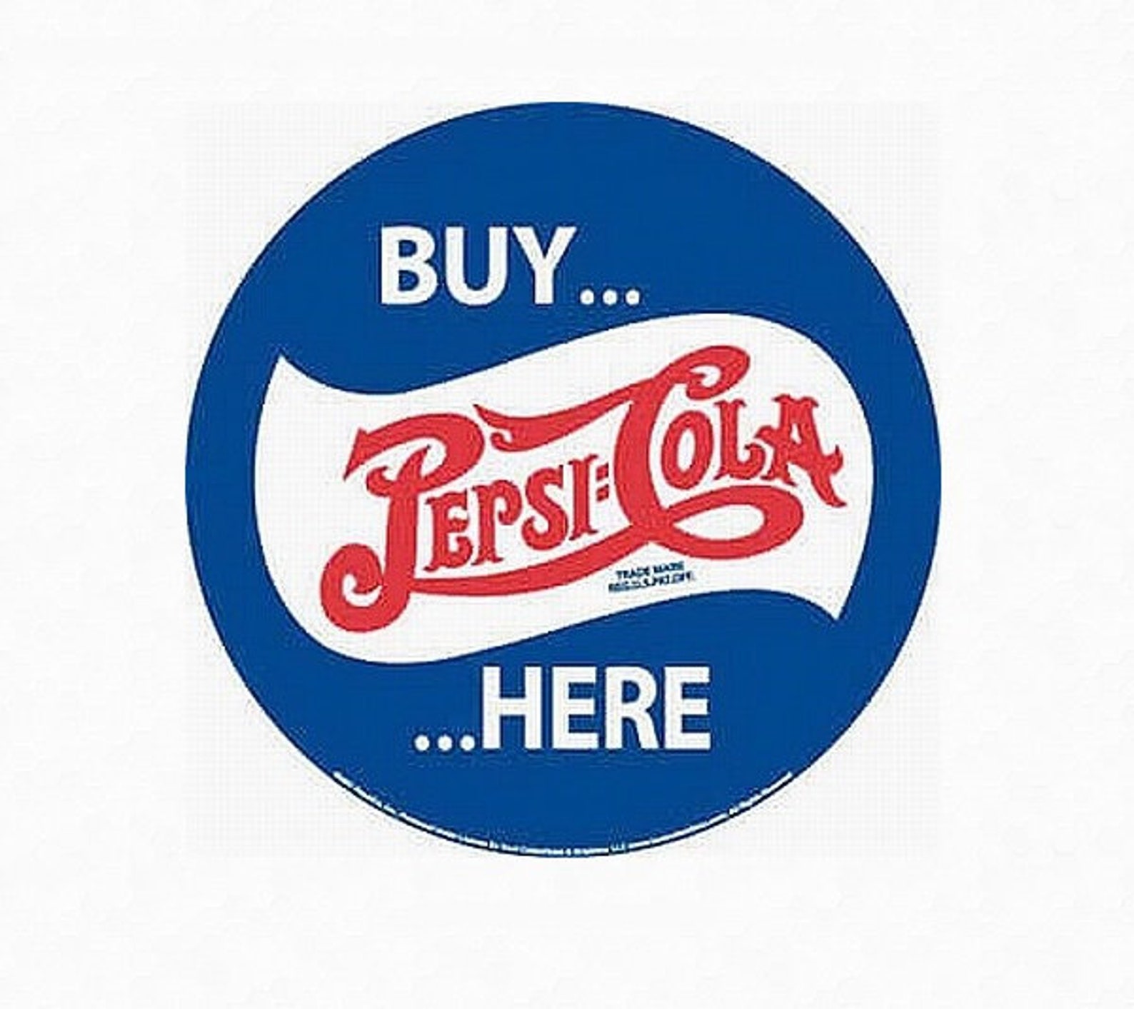 12 Licensed Pepsi Sign Pepsi Signs Pepsi Gifts Soda Pop | Etsy