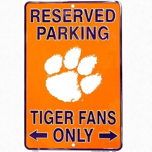 Clemson University Tigers Sign Clemson Tigers Dorm Signs College Signs ...