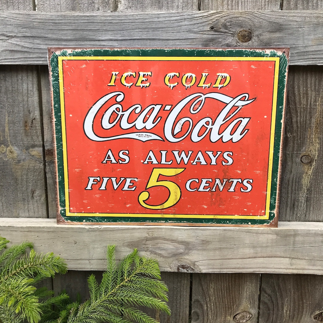 Licensed Coca Cola Sign Coca Cola Signs Coke Signs Bar Sign Bar Signs ...