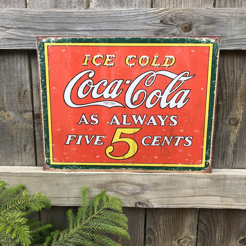 Licensed Coca Cola Sign Coca Cola Signs Coke Signs Bar Sign Bar Signs ...