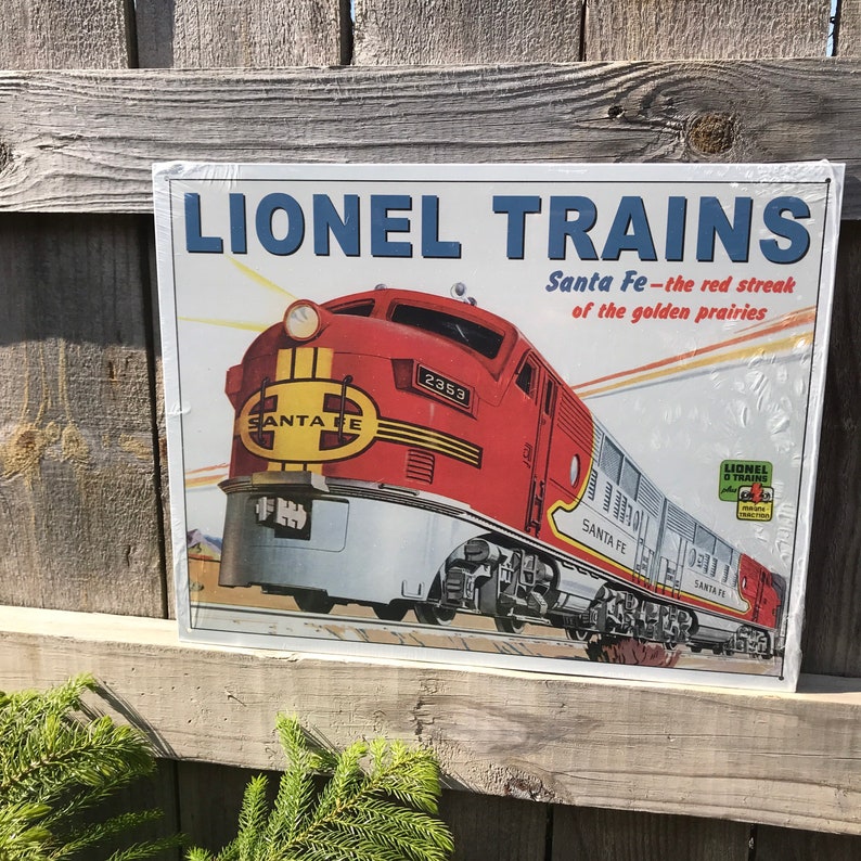 Licensed Lionel Train Sign Lionel Trains Sign Lionel Model Train Signs ...