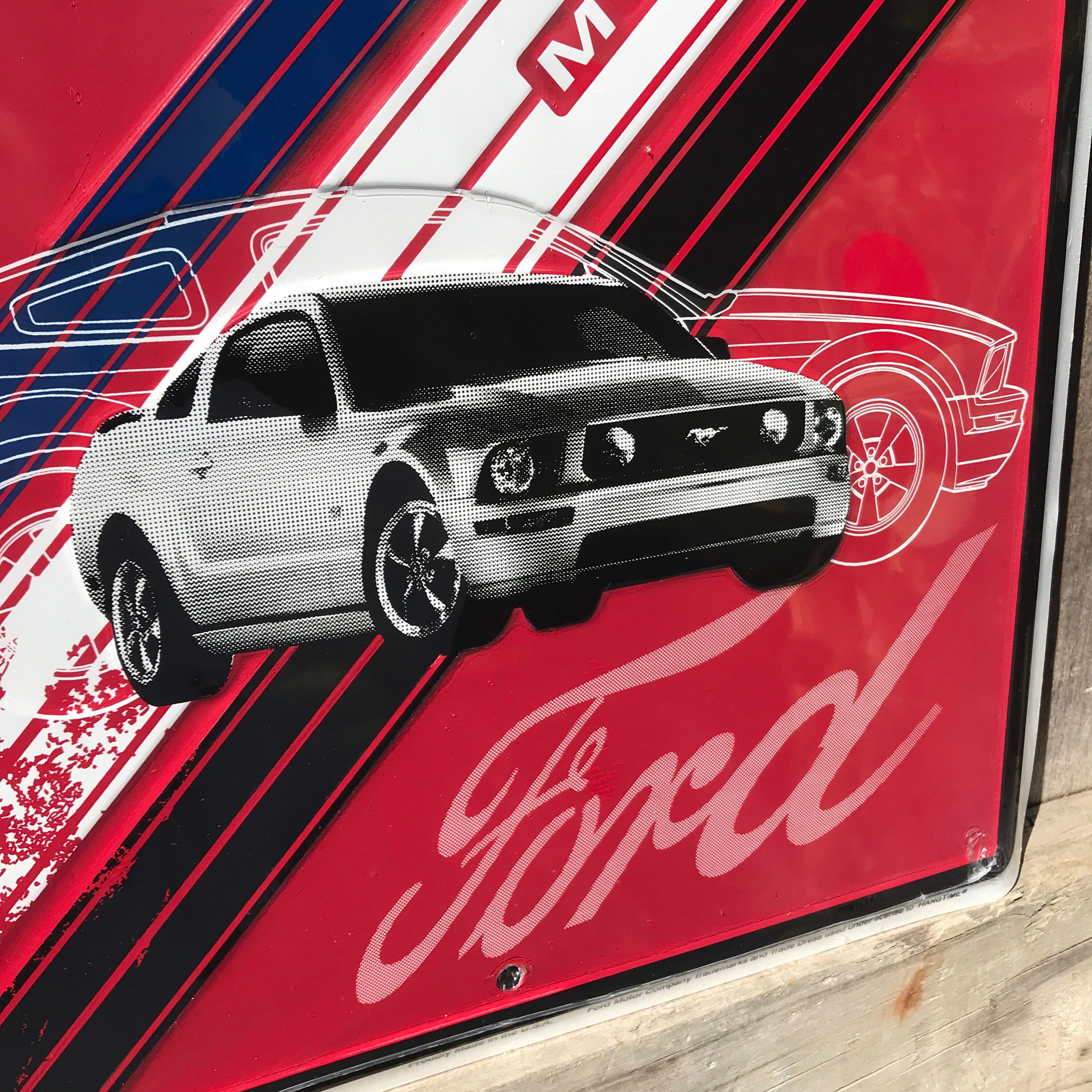 Licensed Ford Sign Ford Signs Ford Mustang Sign Ford Mustang Signs ...