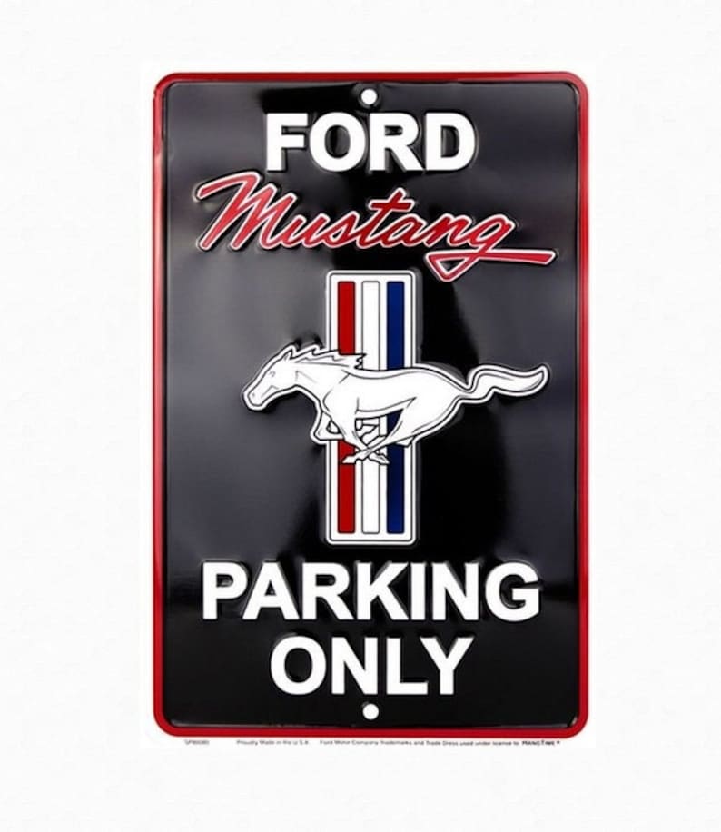 Licensed Ford Mustang Sign Ford Mustang Signs Ford Signs Ford - Etsy