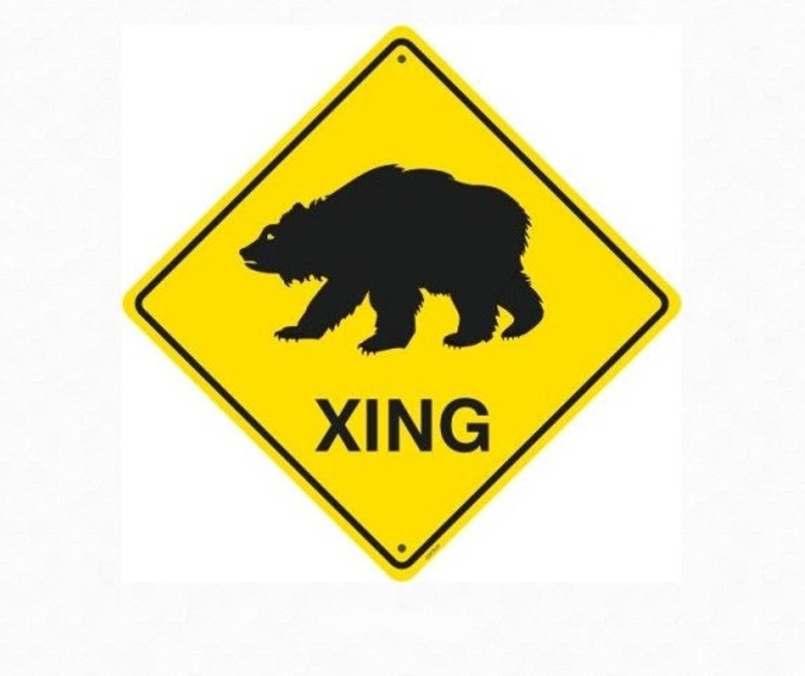 Bear Crossing Sign Bear XING Signs Bear Signs Bear Sign - Etsy