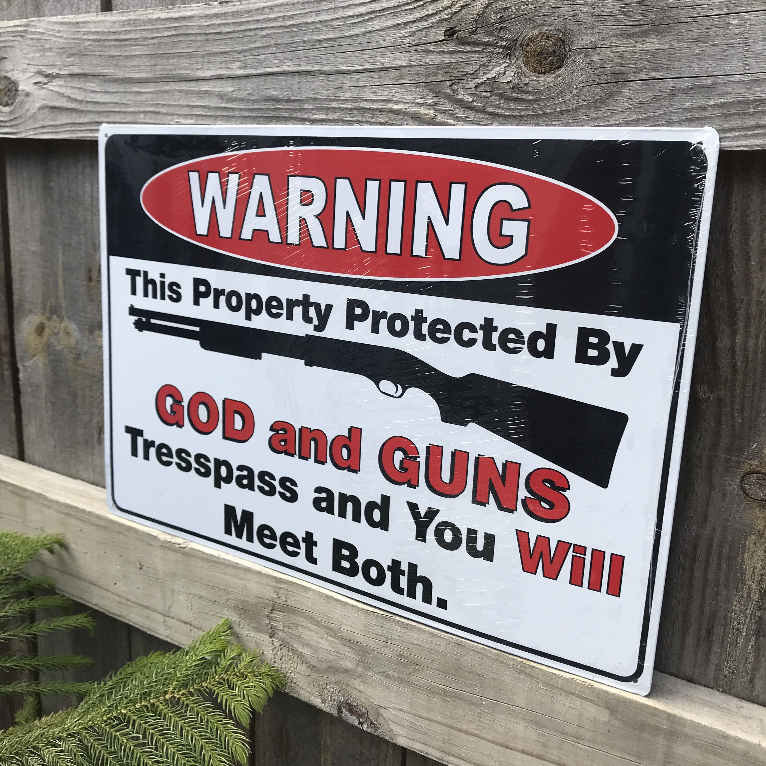 Guns Sign Gun Signs Warning Sign Front Porch Signs Warning God Signs ...